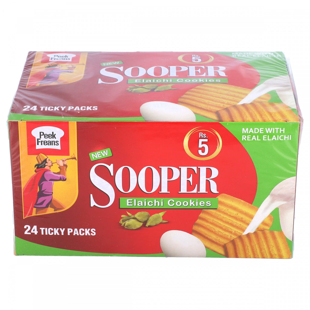 Peak Freans Sooper Elaichi Biscuits 24 Ticky Packs 19.8g – HKarim Buksh