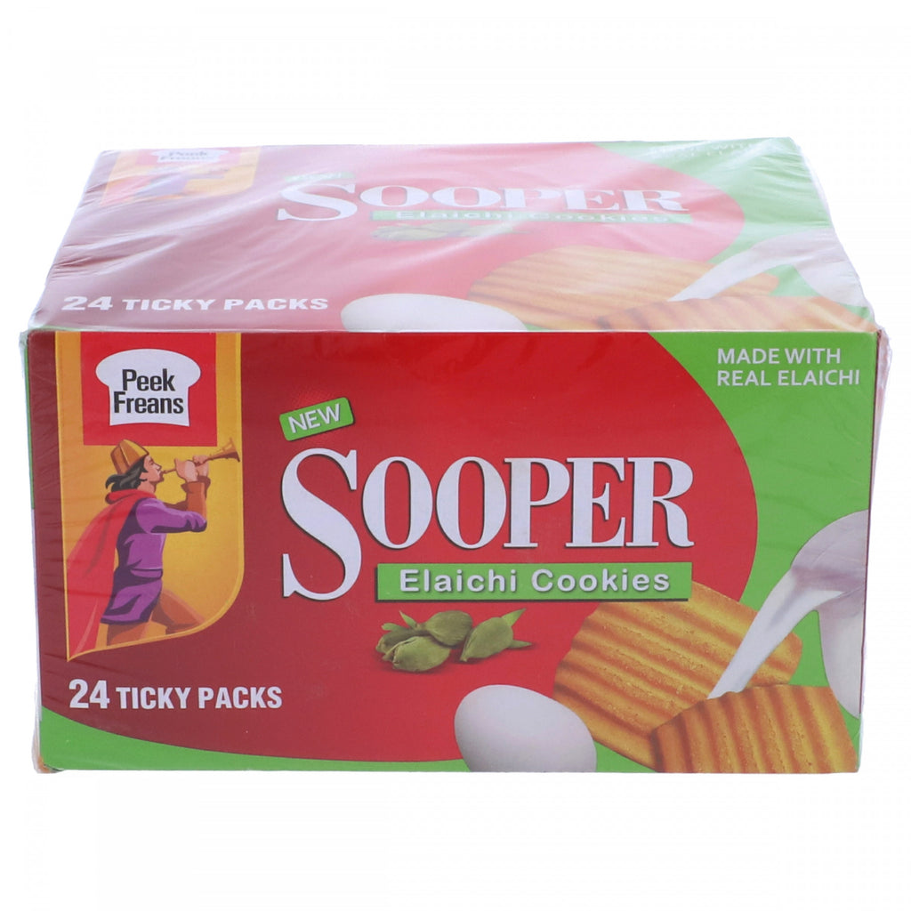 Peek Freans Sooper Elaichi Biscuit 24 Ticky Packs – HKarim Buksh