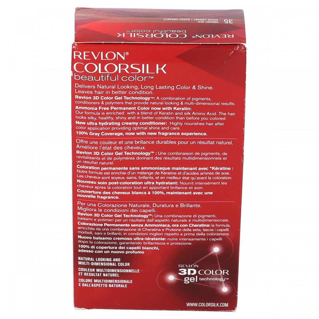 Revlon Color Silk Beautiful Hair Color 35 Vibrant Red – HKarim Buksh