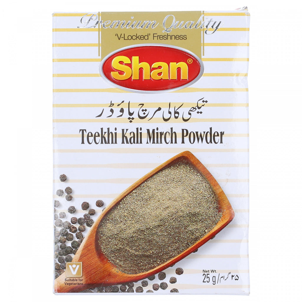 Shan Teekhi Kali Mirchi Powder 25g – HKarim Buksh