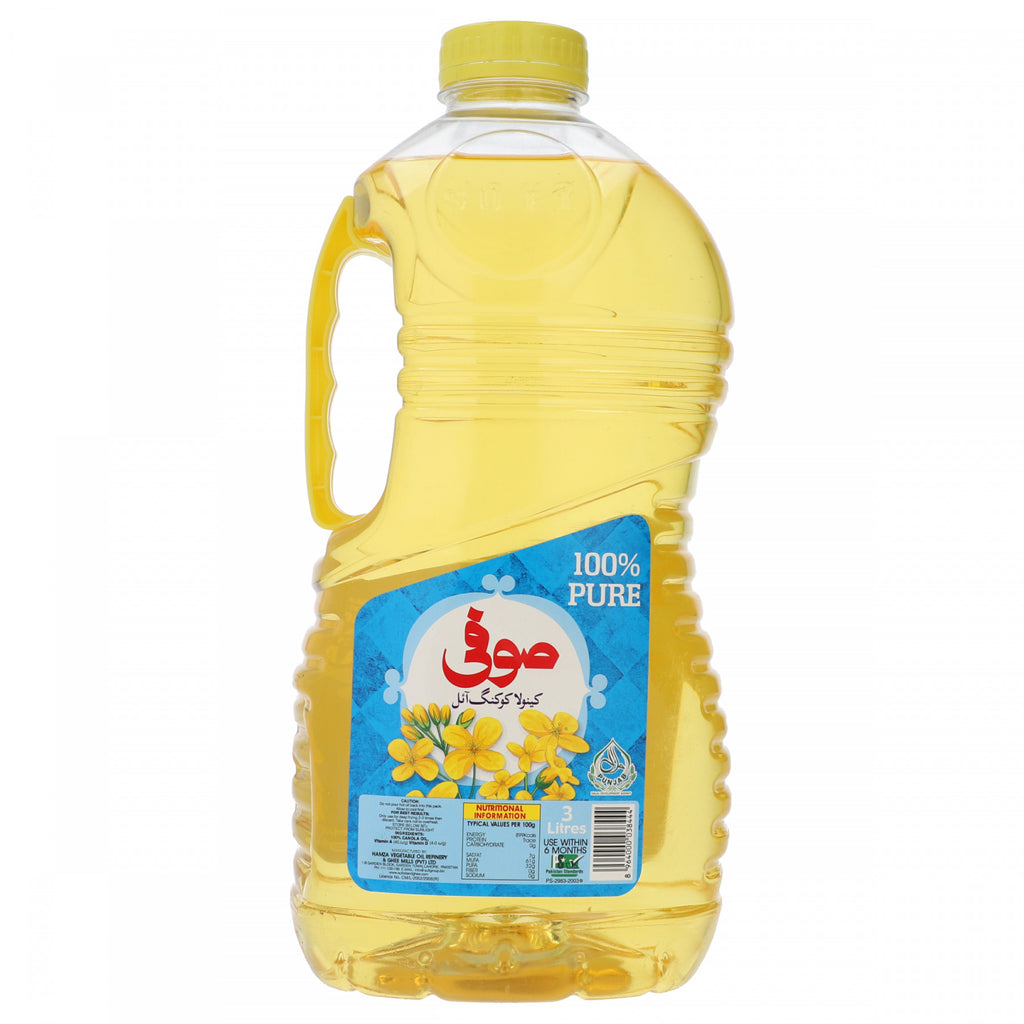 Sufi Canola Cooking Oil 3 Litres – HKarim Buksh