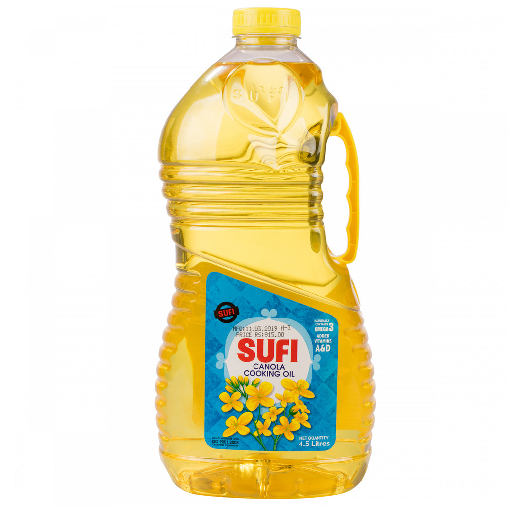 Sufi Canola Cooking Oil 4.5 Litre Bottle – HKarim Buksh