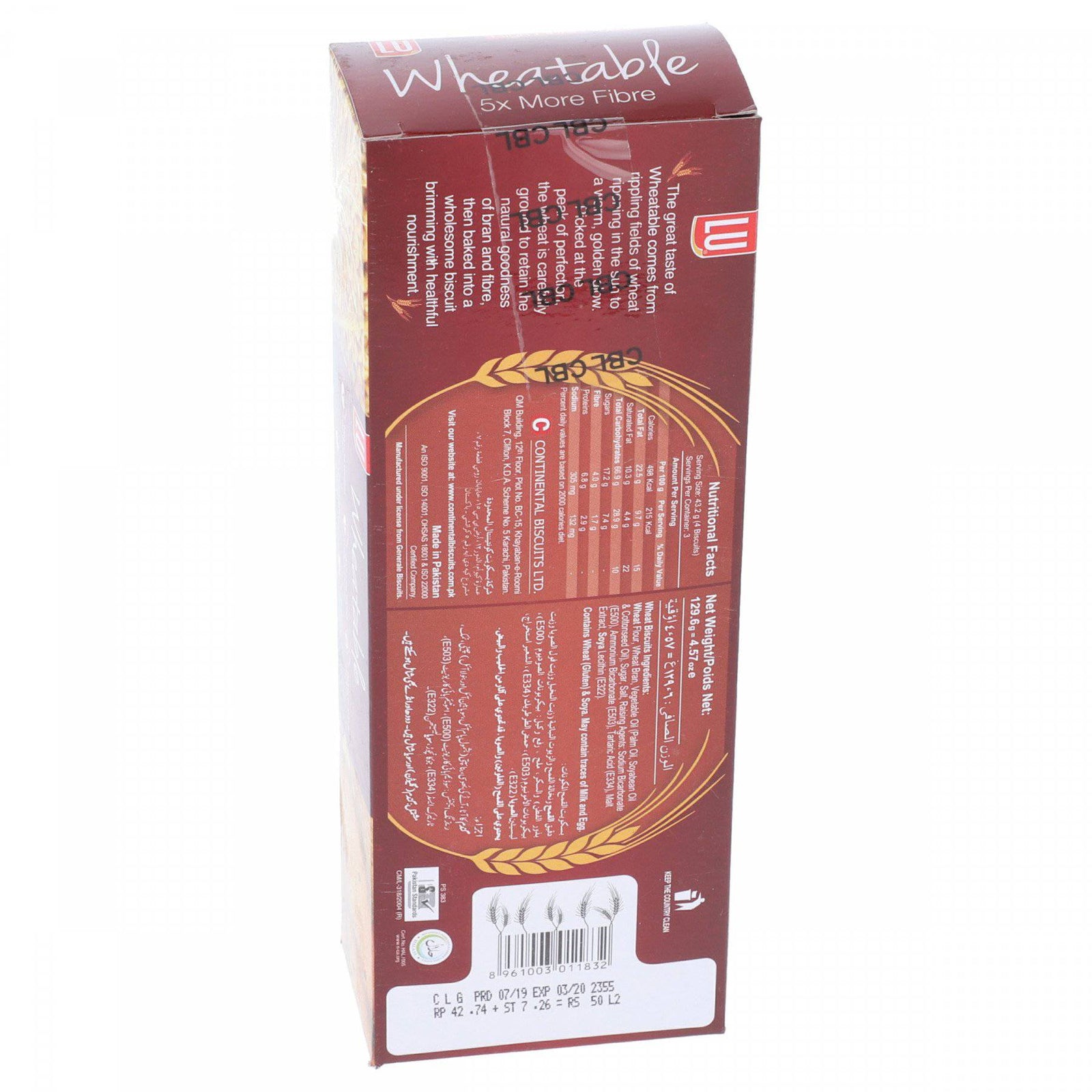LU Wheatable Biscuits (Family Pack) 129.6g – HKarim Buksh
