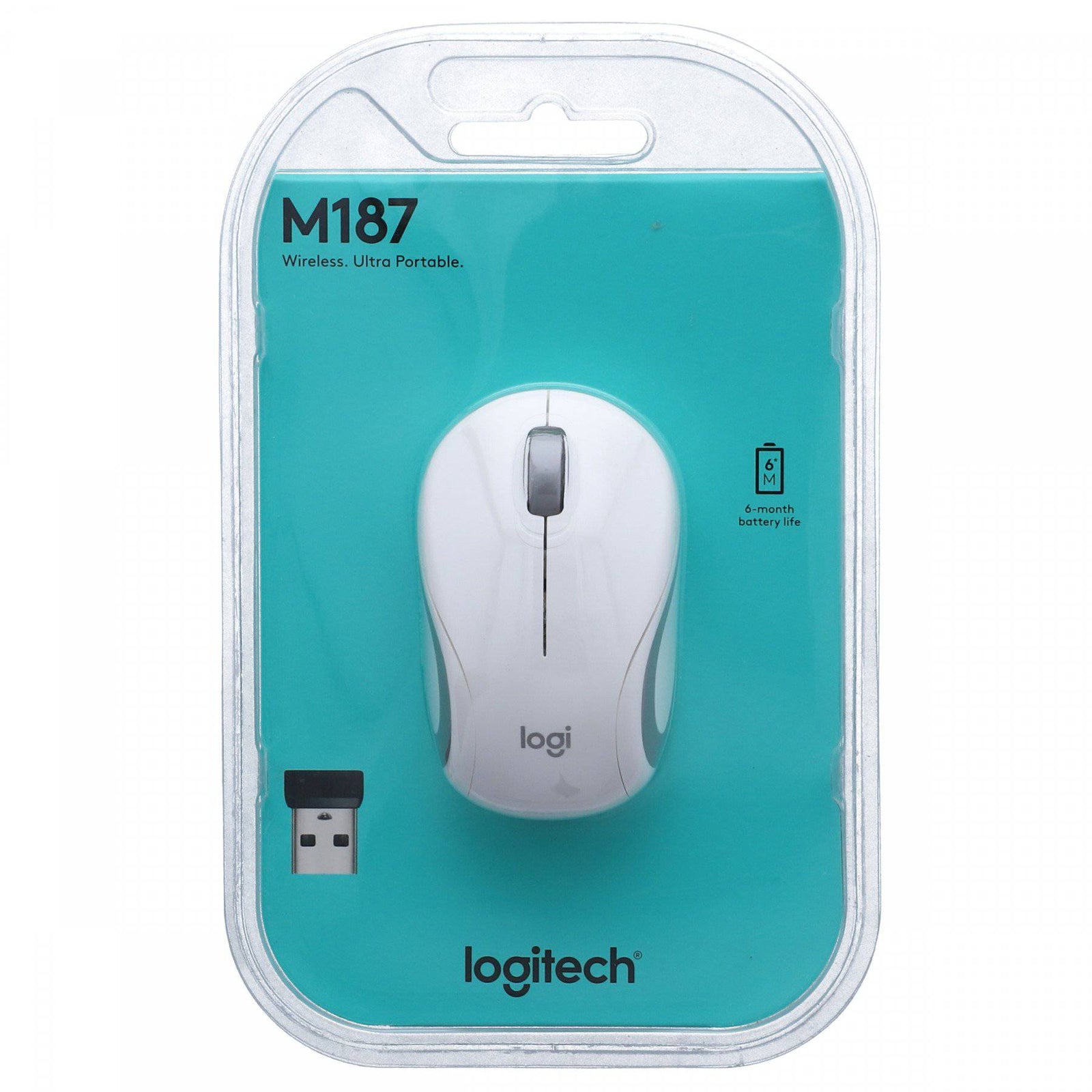 Logitech Wireless Mouse M187 White – HKarim Buksh