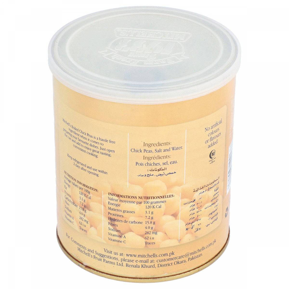 Mitchells Chick Peas 800g Tin – HKarim Buksh